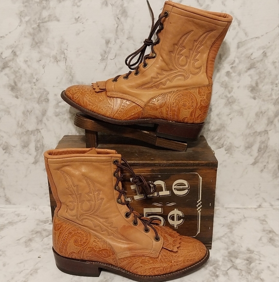 Larry Mahan | Shoes | Preowned Vintage Larry Mahan Leather Boots | Poshmark